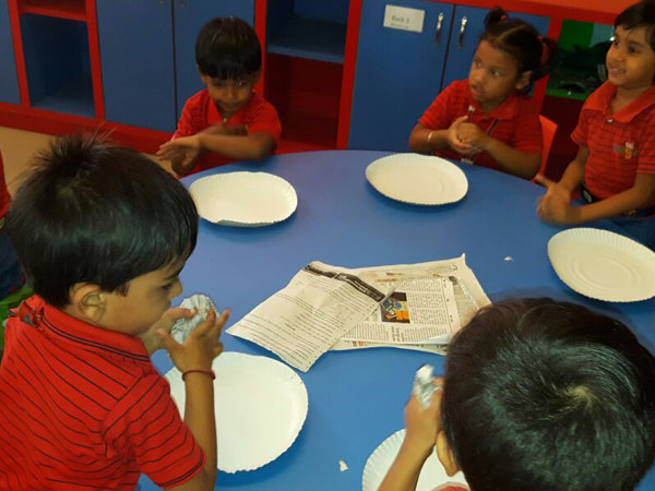 Paper Crumbling Activity - SAI Angan