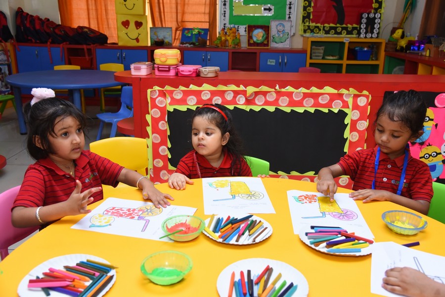 Blooming Creativity – Tiny Tots Paint with Joy - SAI Angan