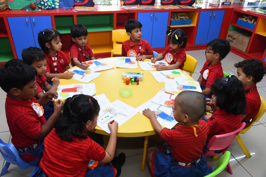 Blooming Creativity – Tiny Tots Paint with Joy - SAI Angan